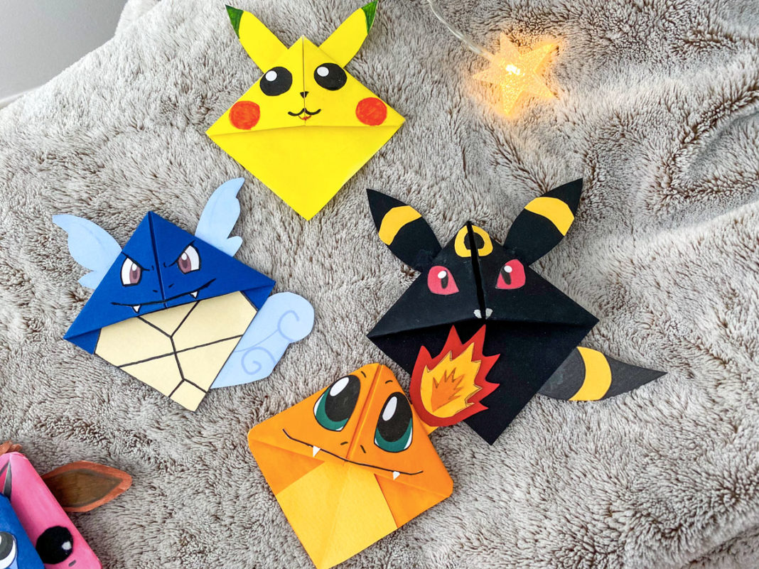 Activité manuelle Pokémon avec les marque-pages rigolos · Little Gabchou